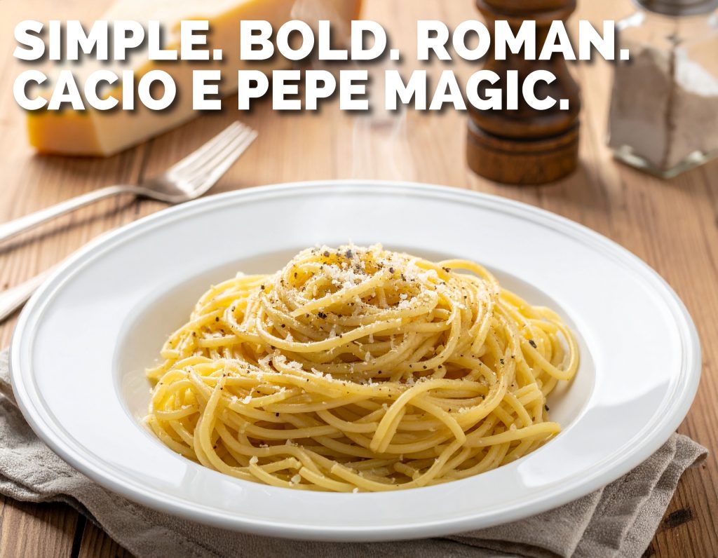 Creamy Cacio e Pepe: Rome’s Iconic Black Pepper Pasta