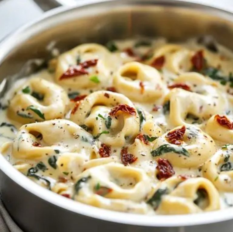 Creamy Tortellini with Pancetta & Spinach Recipe - The Amore Life